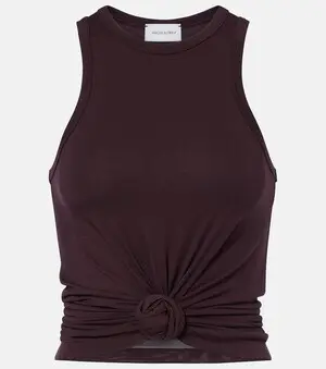 Magda Butrym Cotton-blend Tank Top - Brown