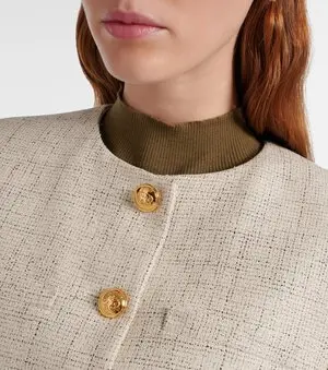 BLAZÉ MILANO Crancy Shamo Tweed Jacket - White