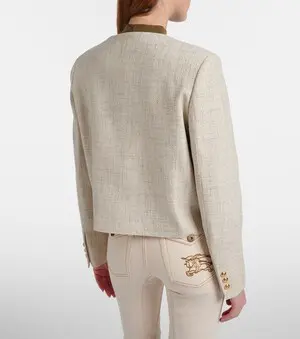BLAZÉ MILANO Crancy Shamo Tweed Jacket - White