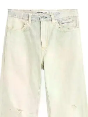 Our Legacy Printed Ripped Jeans