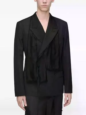 MAISON MARGIELA Scarf Tailored Wool Jacket