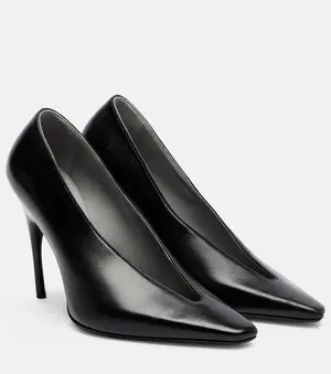Balenciaga Duchesse Leather Pumps - Black