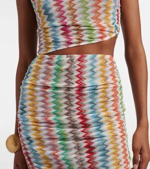 Missoni Zigzag Cutout Lamé Dress
