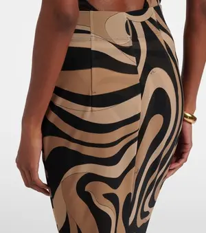 Emilio Pucci Marmo Tulle Maxi Skirt