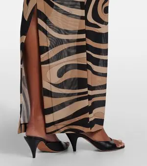 Emilio Pucci Marmo Tulle Maxi Skirt