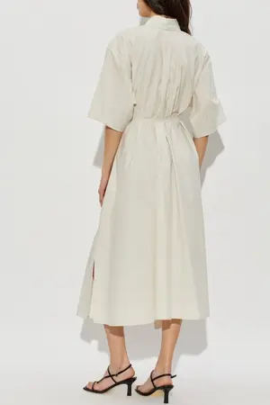 LEMAIRE Short-sleeve Midi Dress - Cream