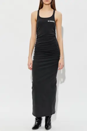MISBHV Long Dress With Back Slit - Black