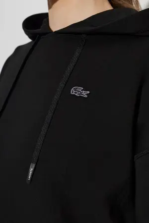 Lacoste Relaxed Fit Hoodie - Black