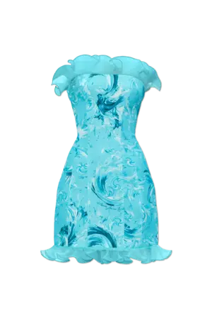 Versace Off-the-shoulder Mini Dress