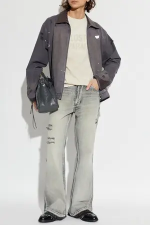 MISBHV Vintage Effect Bootcut Jeans - Grey