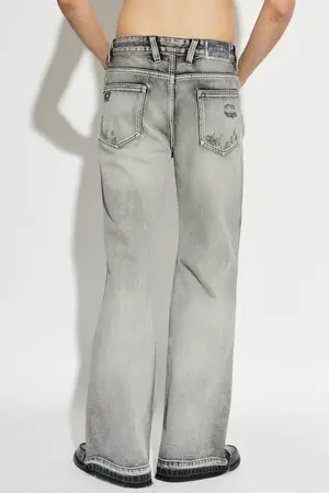MISBHV Vintage Effect Bootcut Jeans - Grey