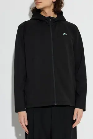 Lacoste Relaxed Fit Full Zip Hoodie - Black