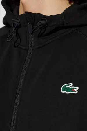 Lacoste Relaxed Fit Full Zip Hoodie - Black