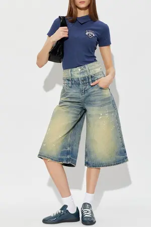 MISBHV Vintage-effect Denim Bermuda Shorts