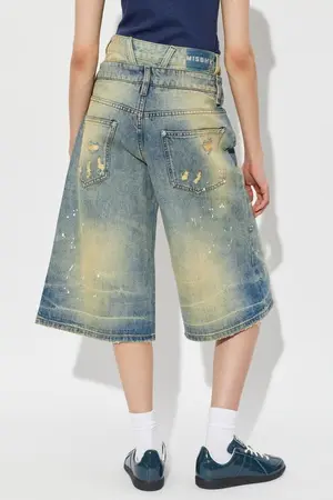 MISBHV Vintage-effect Denim Bermuda Shorts