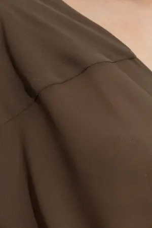 ENTIRE STUDIOS Draped Maxi Dress - Brown