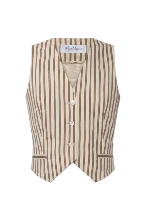 Max Mara Fauno Vest Brown