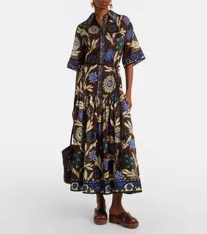 ALEMAIS Jasper Printed Shirt Dress