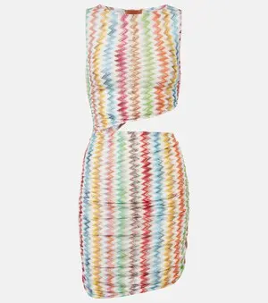 Missoni Zigzag Cutout Lamé Dress - Multicoloured