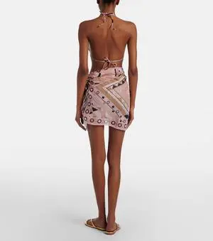 Emilio Pucci Mixed Print Cotton Beach Cover-up - Pink