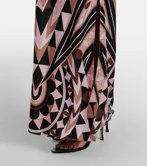 Emilio Pucci Manuba Silk Crêpe De Chine Gown - Pink