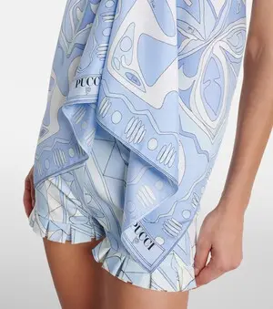 Emilio Pucci Angoli Silk Twill Top