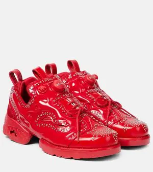 Noir Kei Ninomiya X Reebok Studded Brogue Sneakers - Red