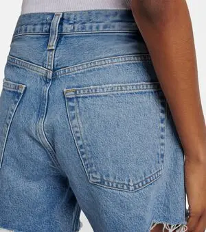 AGOLDE Parker Long Denim Shorts - Blue