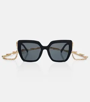 Dolce & Gabbana Devotion Square Sunglasses - Black
