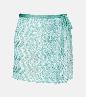 Missoni Zigzag Wrap Skirt - Blue