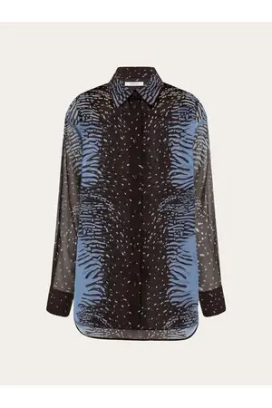 Ferragamo Animal Print Shirts For Women