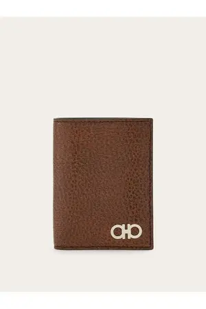 FERRAGAMO Gancini Credit Card Holder - Brown