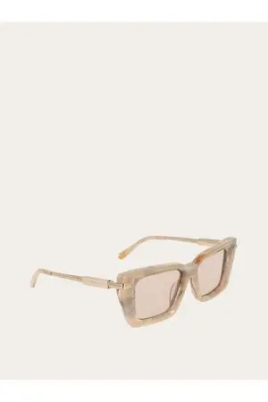 FERRAGAMO Rectangular Frame Sunglasses