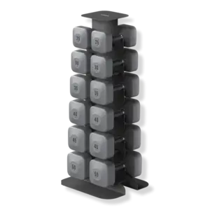 WeGym Progrip Dumbbells Upper Set With Dark Rack - Slate