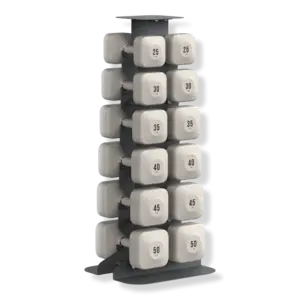 WeGym Progrip Dumbbells Upper Set With Dark Rack - Sandstone
