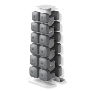 WeGym Progrip Dumbbells Upper Set With Light Rack - Slate