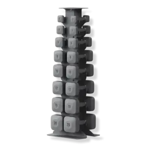 WeGym Progrip Dumbbells Lower Set With Dark Rack - Slate