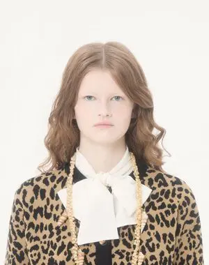 Valentino Garavani Crepe De Chine Shirt With Neck Scarf - Ivory