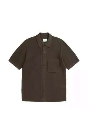 Norse Projects Pocket Knitted Shirt - Brown