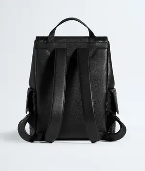Bottega Veneta Intrecciato Leather Backpack - Black