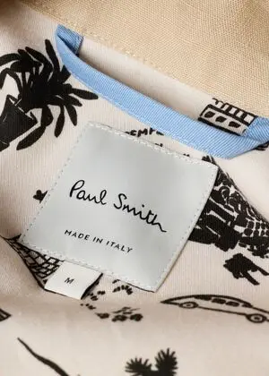 Paul Smith Linen Patch-pocket Drawstring Jacket - White