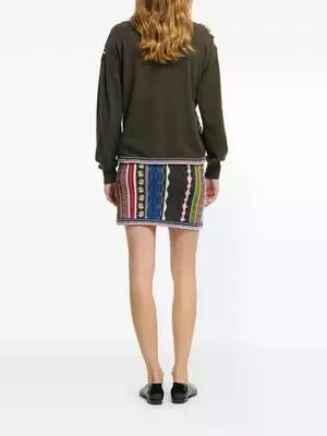 BARRIE Stripe Cashmere Cardigan - Brown