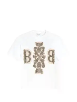 BARRIE Logo Cropped T-shirt - White