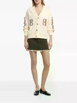 BARRIE B-logo Cardigan - Neutrals