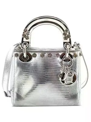Dior Lady Lizard Mini Satchel - Metallic