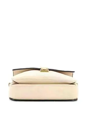 LOUIS VUITTON Braided Handle Pochette Metis Monogram Empreinte Leather Crossbody Bag - Neutrals