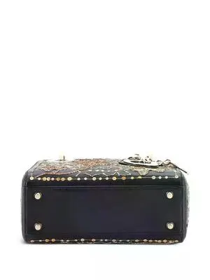 Dior Lady Chain Bag Embroidered Calfskin Mini Satchel