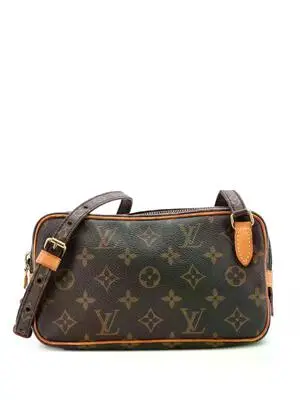 LOUIS VUITTON Pochette Marly Bandouliere Monogram Canvas - Brown
