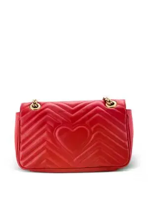 Gucci Gg Marmont Small Crossbody Bag - Red