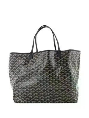 Goyard Saint Louis Coated Canvas Gm Tote Bag - Black
